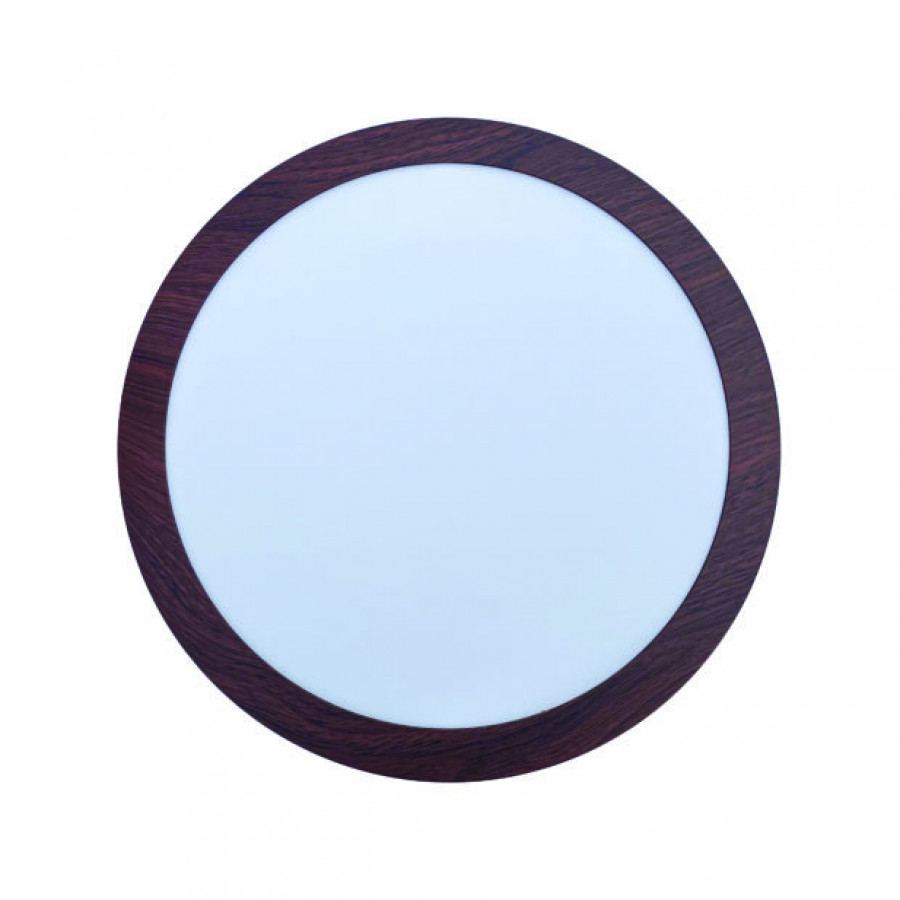 Panel Led Madera Sobreponer 18w 6500k Redondo